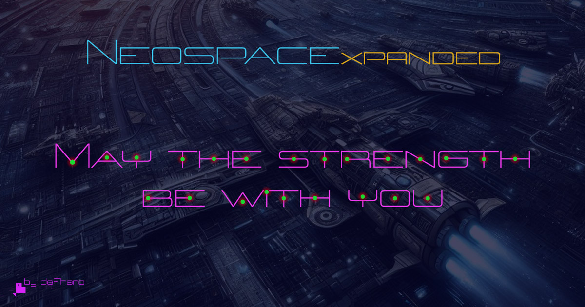 Neospace Small Caps Expanded. Layered color fonts