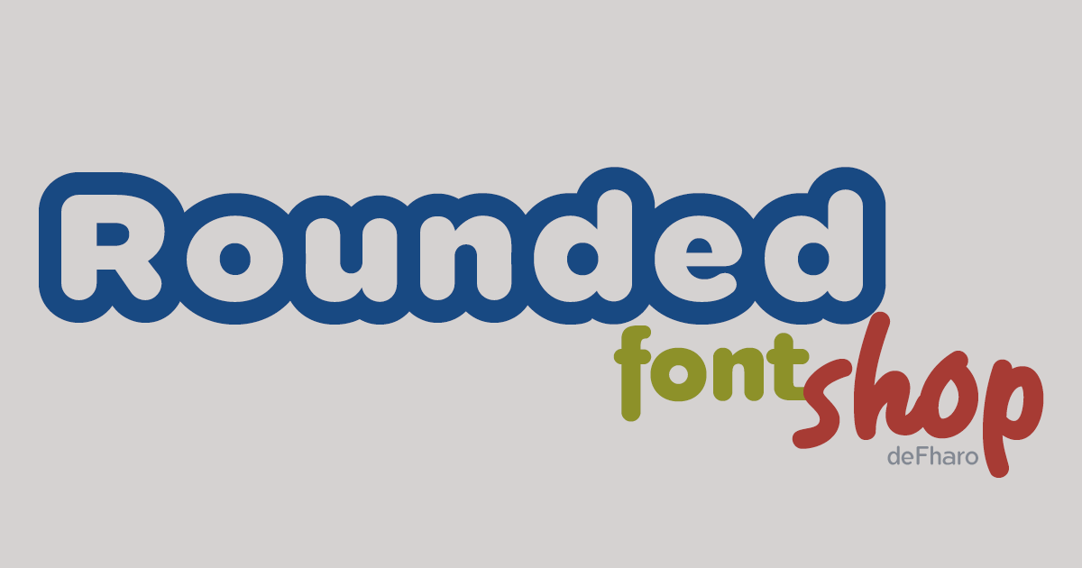 The Best Rounded Commercial Fonts by deFharo. Latin Extended-A
