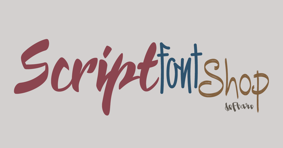 The best commercial script & handwriting fonts of deFharo -Latin Extended-A